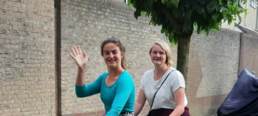 Random Tandem team van Fietsen voor een boodschap voor Kerkrade